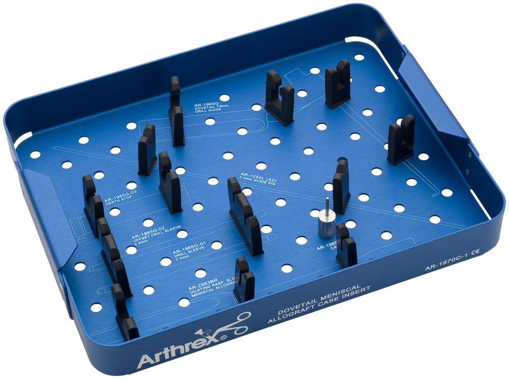 Arthrex - Dovetail Meniscal Allograft Case Tray Insert - AR-1970C-1