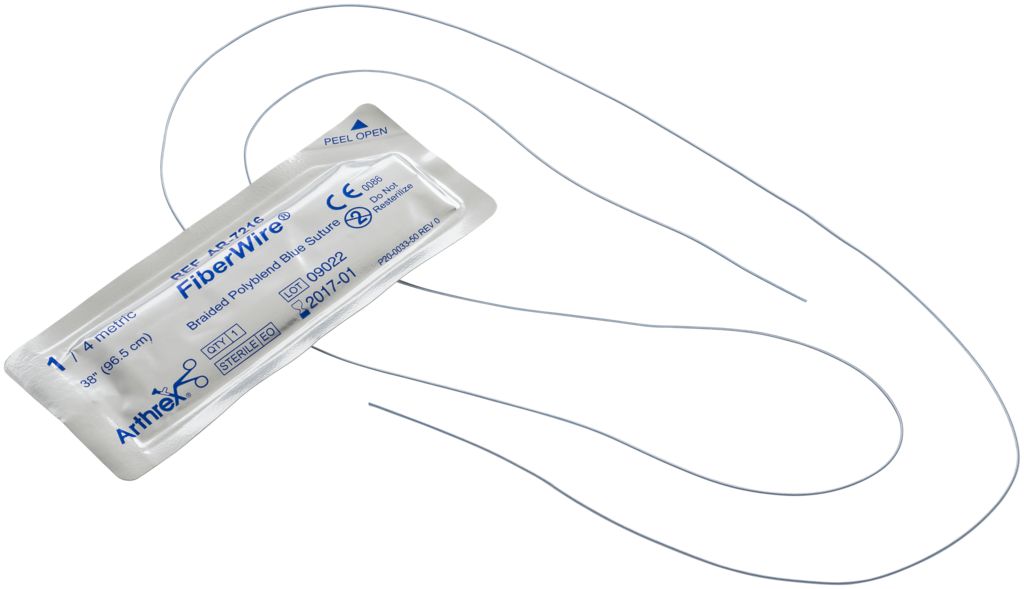 Arthrex - #1 FiberWire, 38" (Blue), 12/box - AR-7216
