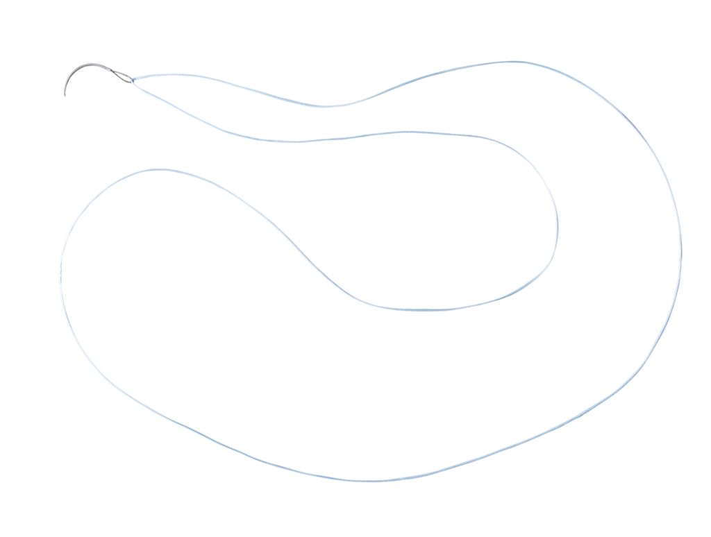 Arthrex - 2-0 FiberLoop, with Taper Point Needle, 17.9 mm 3/8 circle ...