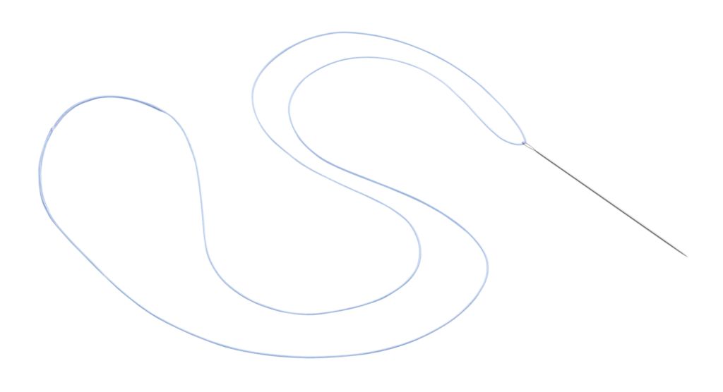 Arthrex - #2 FiberLoop Suture, 20" (Blue) w/Straight Needle - AR-7234