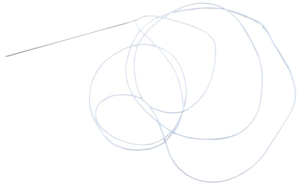 Arthrex - Collagen Coated #2 FiberLoop, 20" (blue) w/Straight Needle ...